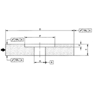 Radiac® 34078723 Surface and Cylindrical Grinding Wheel, 14 in Dia x 2 ...